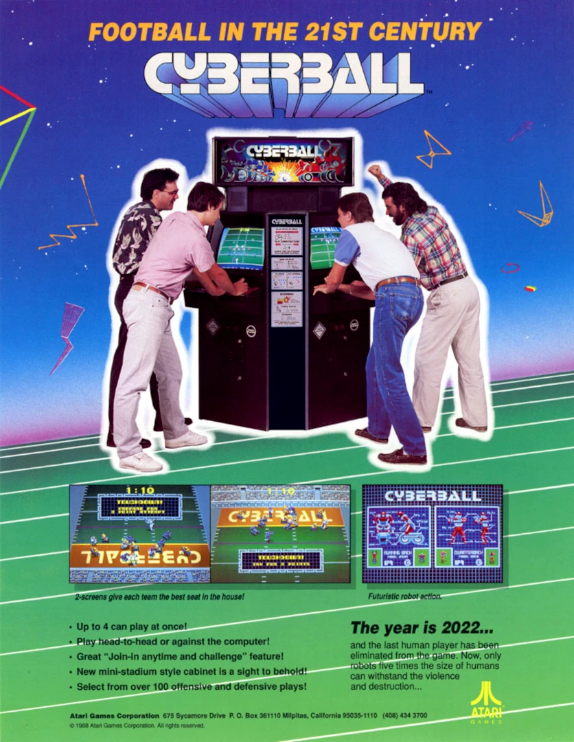 Cyberball : Football in the 21st Century — Retro Archives